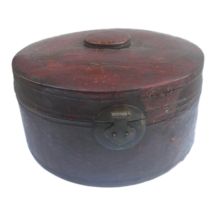 Late 18th Century Antique Chinese Lacquered Hat Box | Chairish