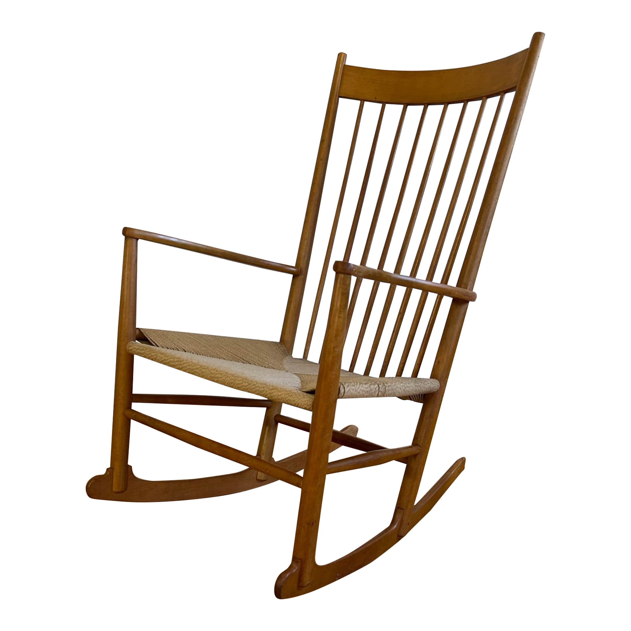 Danish Mid-Century Modern Rocker Model J16 by Hans Wegner in Beech ...
