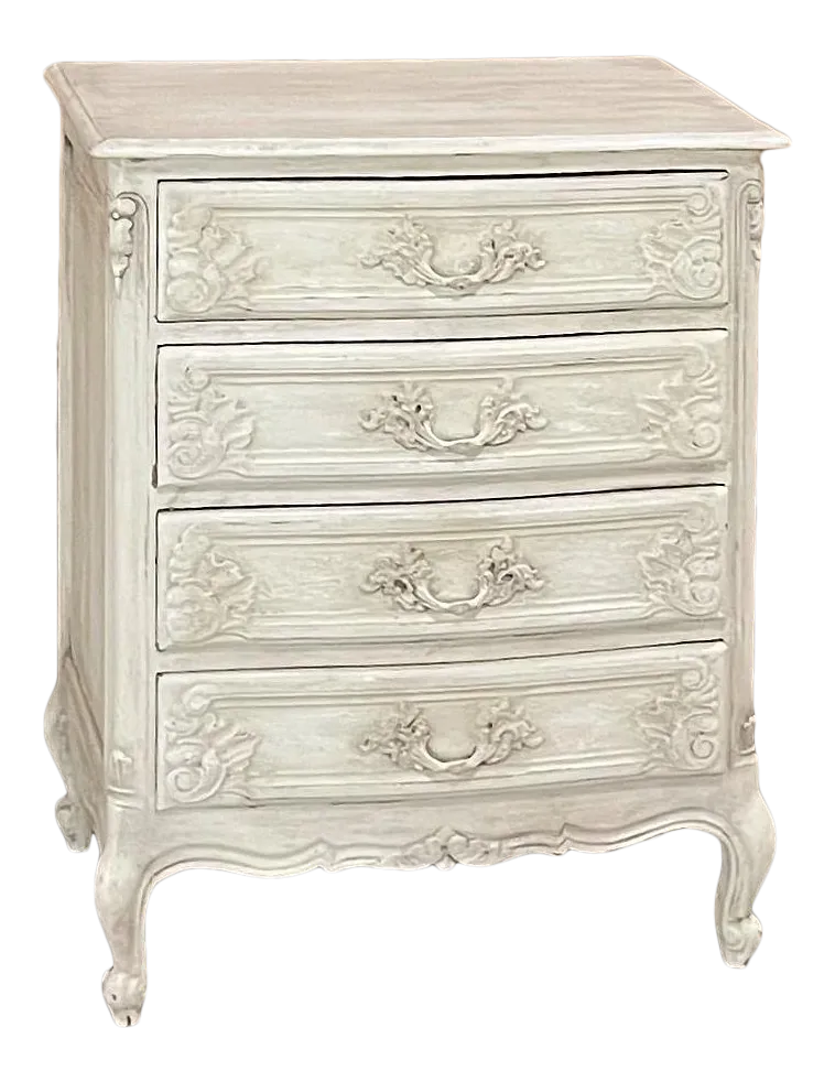 Antique Country French Painted Commode | Chairish