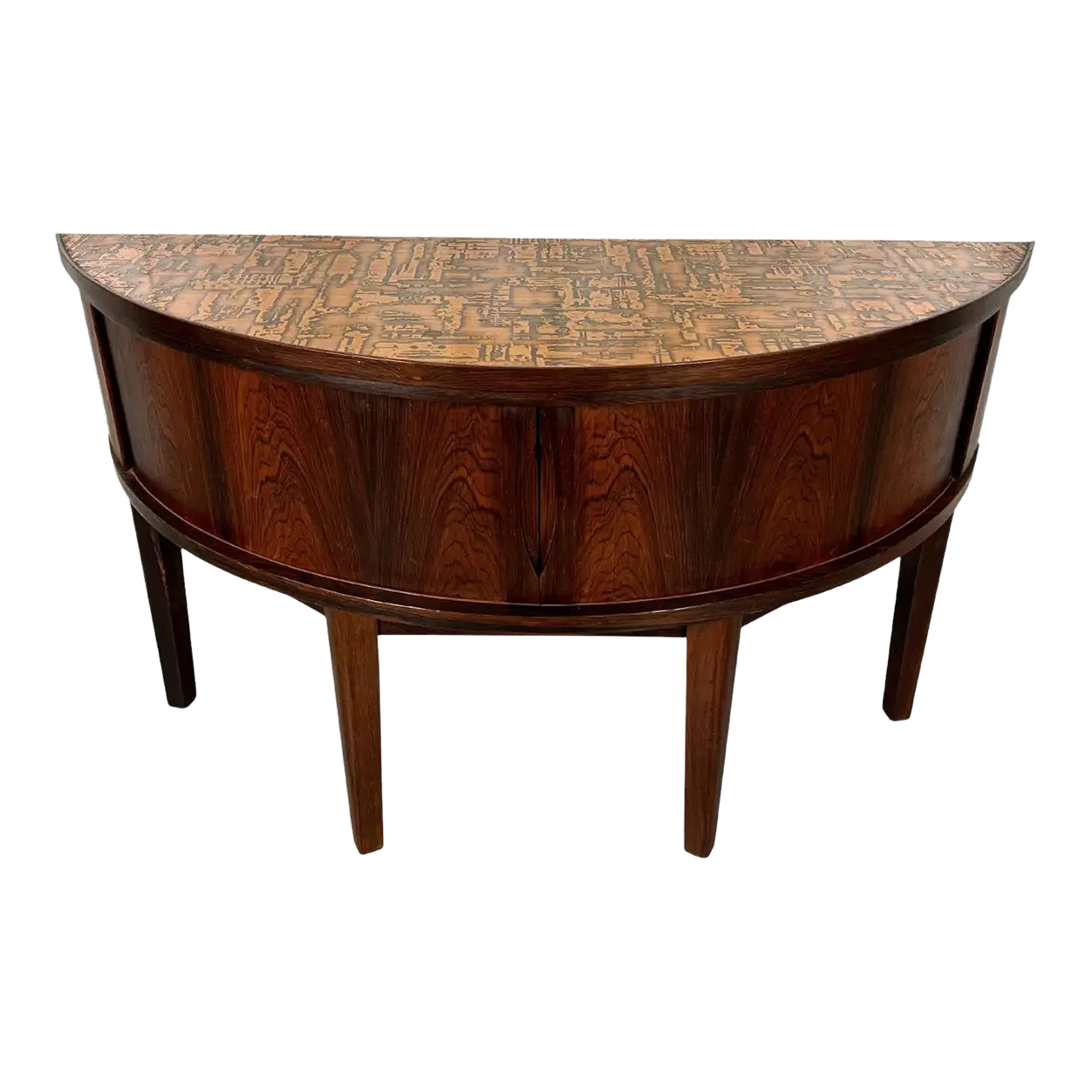 Danish Modern Demi Lune Table | Chairish