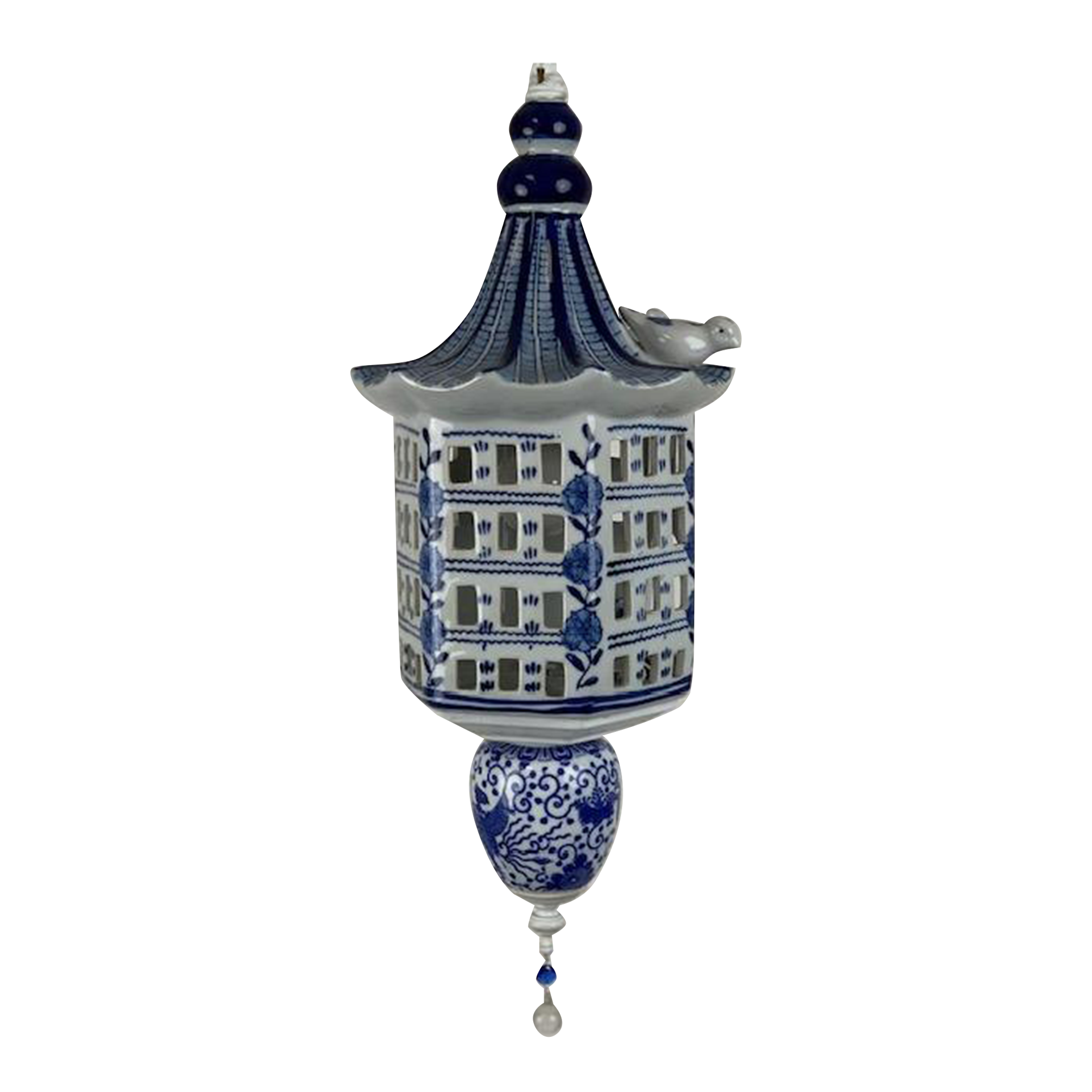 Single Light Fixture Pendant Light/ Bird House Theme | Chairish