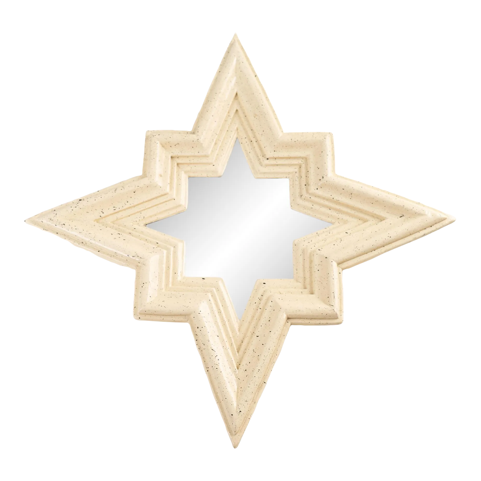 Vintage Plaster Star Wall Mirror | Chairish
