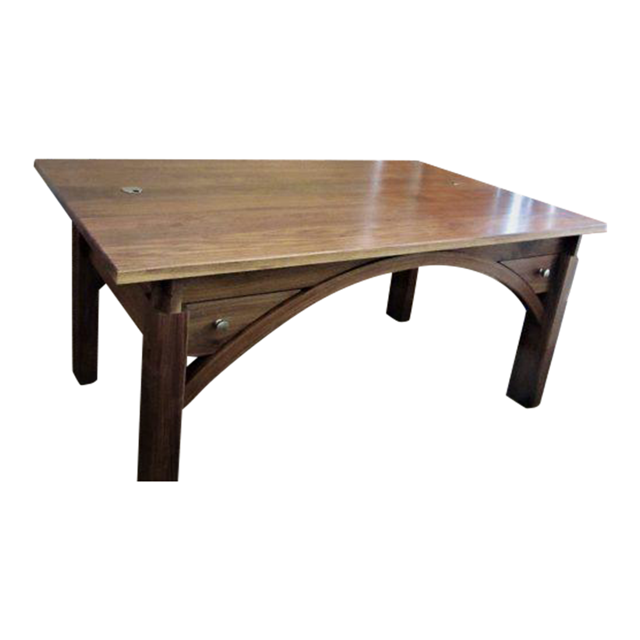 Black Walnut Modern Executive Desk | Chairish