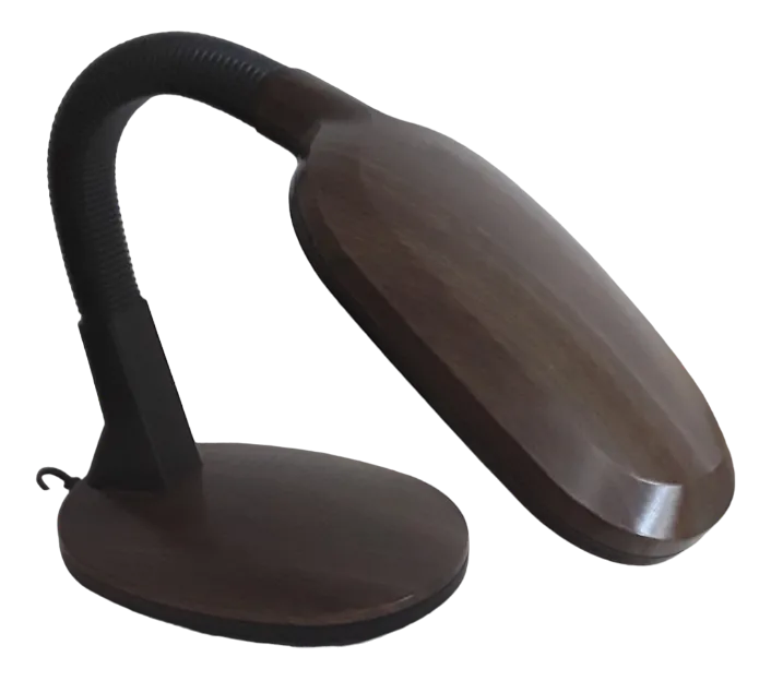 Vintage Desk Lamp with Adjustable Gooseneck Reflector in Brown Plastic ...