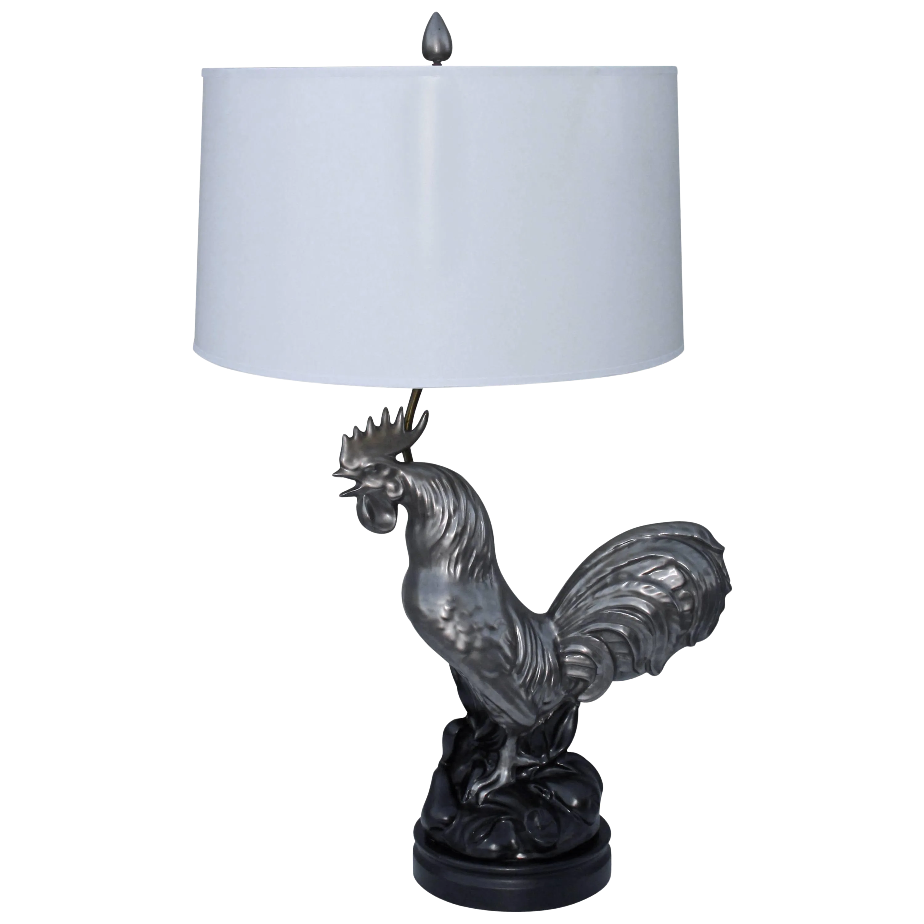 1950s Ceramic Rooster Table Lamp | Chairish