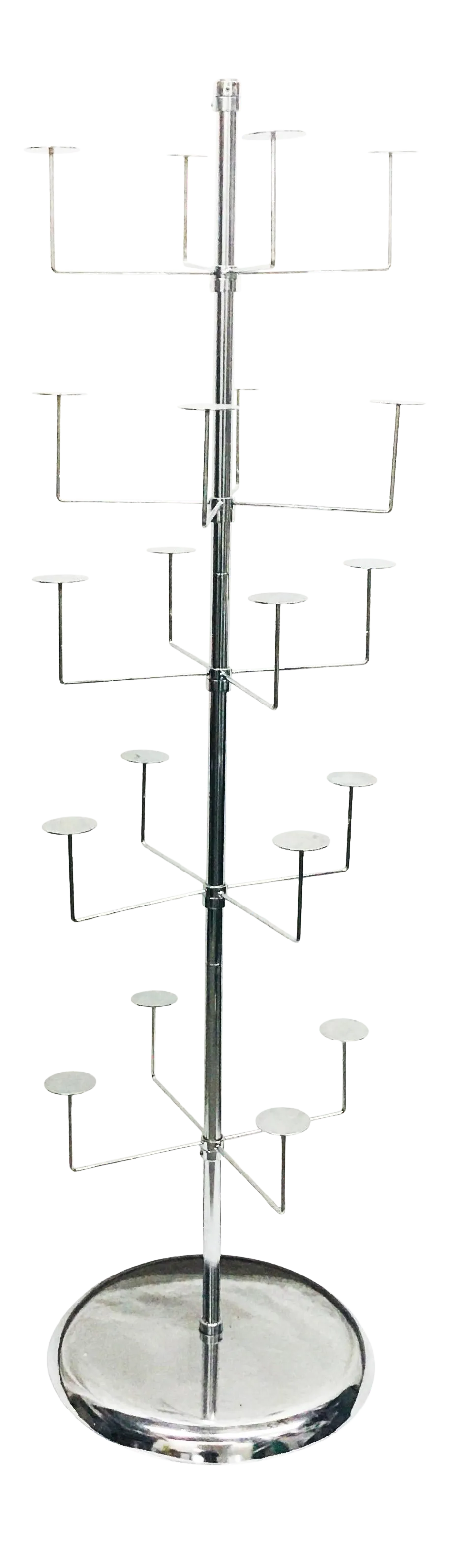 1970s Chrome Hat Display Tower | Chairish