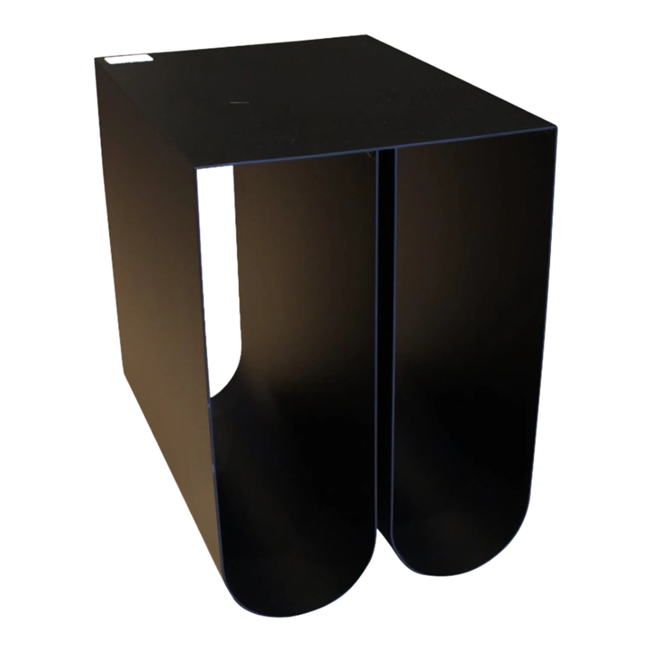 Kristina Dam Studio Curved Side Table, Black | Chairish