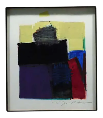 Mark Dickson Untitled Mono Type #1457 Original Art on Paper Hand Signed ...