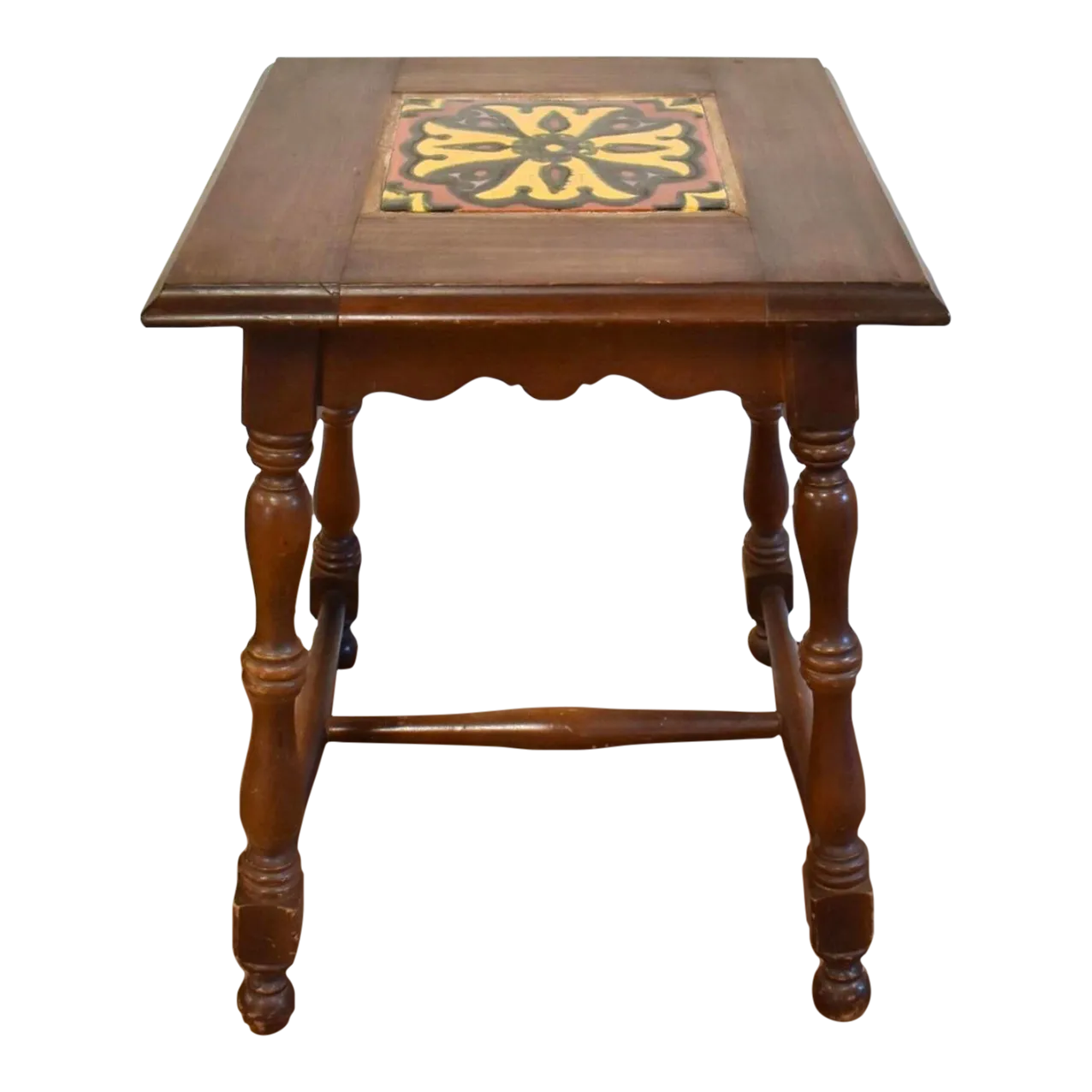 1940s California Catalina Style Tile Top Table | Chairish