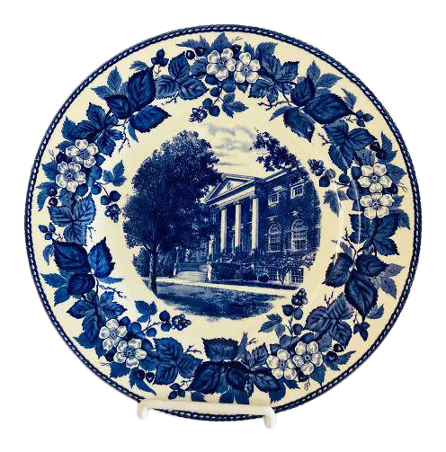 1950's Wedgwood China Leonard Carmichael Blue Tuftus Collage Eaton ...
