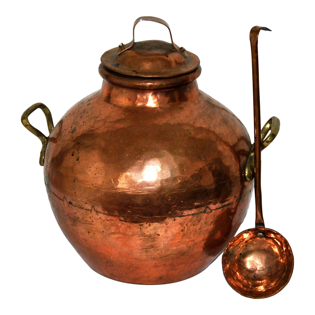 Ful Medames Antique Copper Pot, Middle Eastern Handmade | Chairish