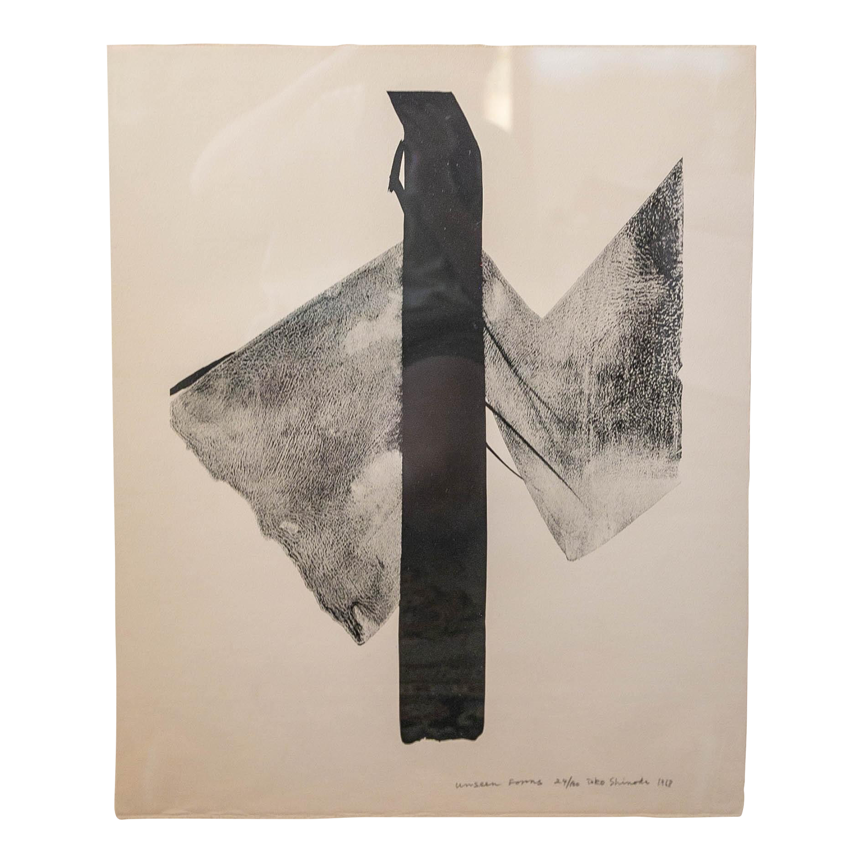 1960s Toko Shinoda Lithograph "Unseen Forms" | Chairish