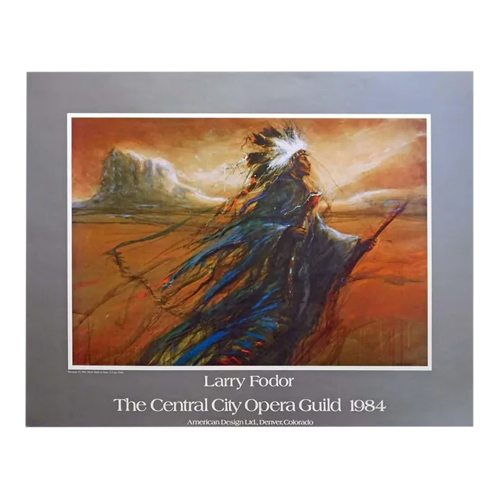 Larry Fodor "Messenger #1" Poster 1984 | Chairish