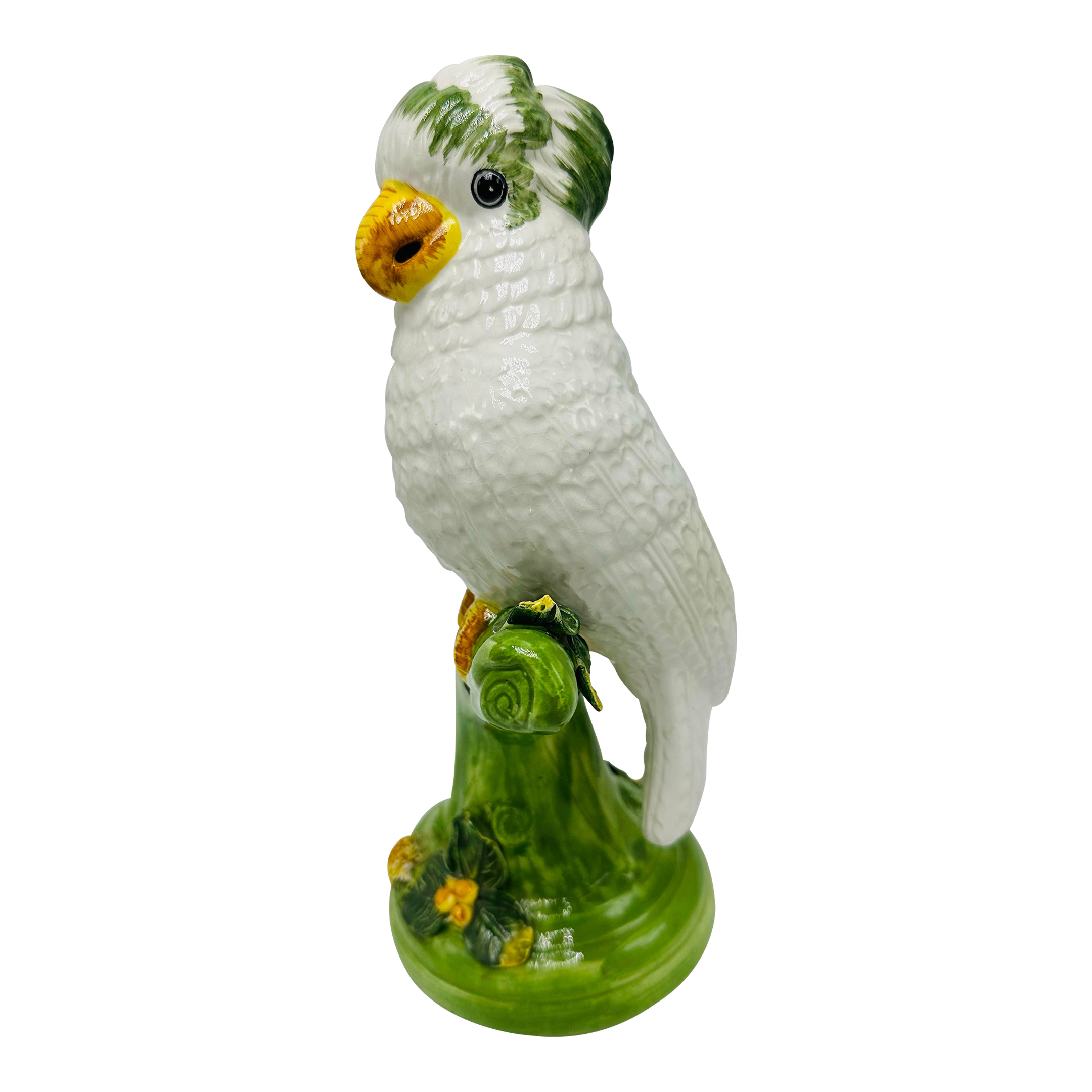 Italian Ceramic Parrot | Chairish