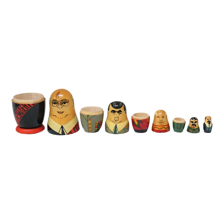 Vintate Soviet Union Leaders Matryoshka / Nesting / Russian Dolls ...