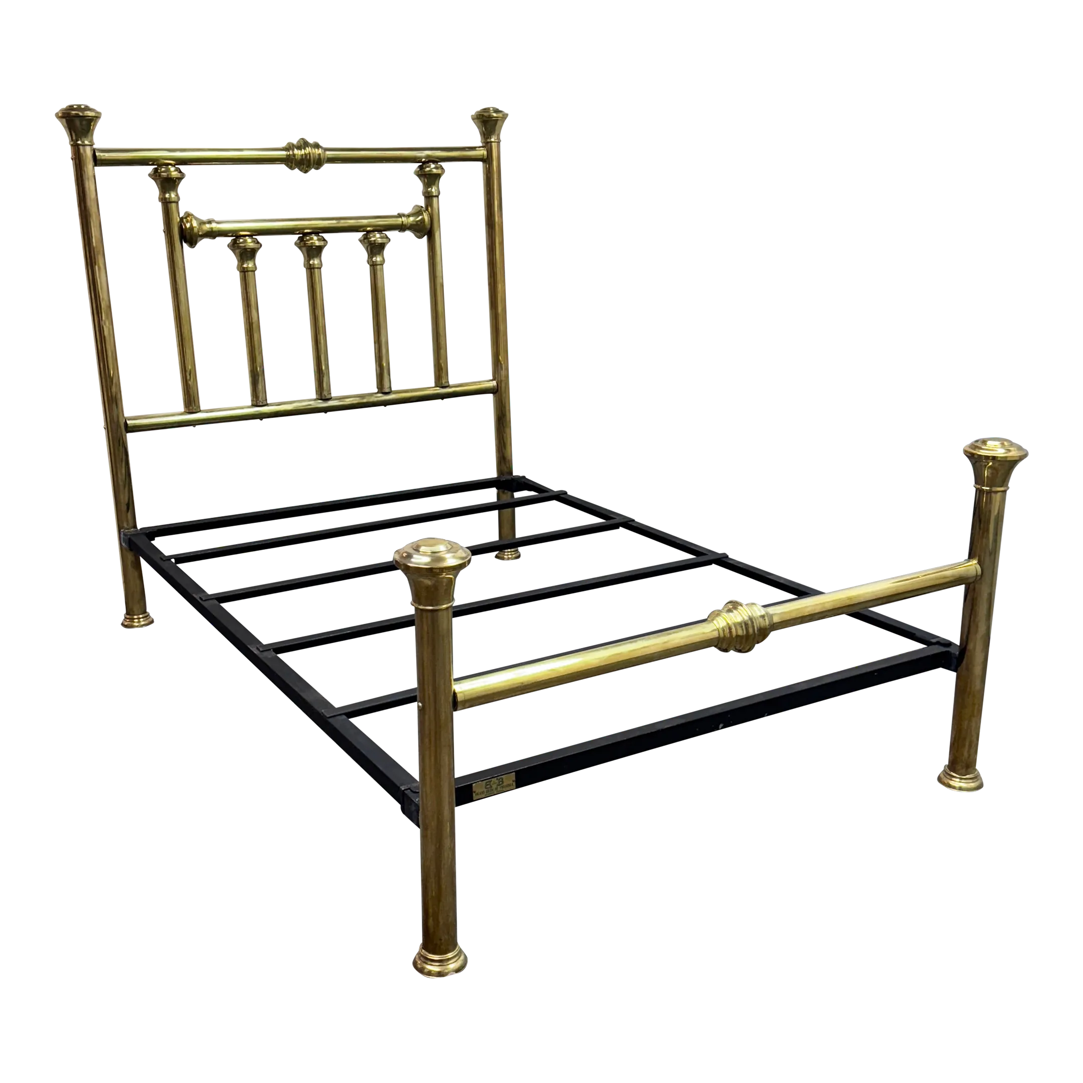 Full Size Worthen Centennial Brass Bed Frame | Chairish