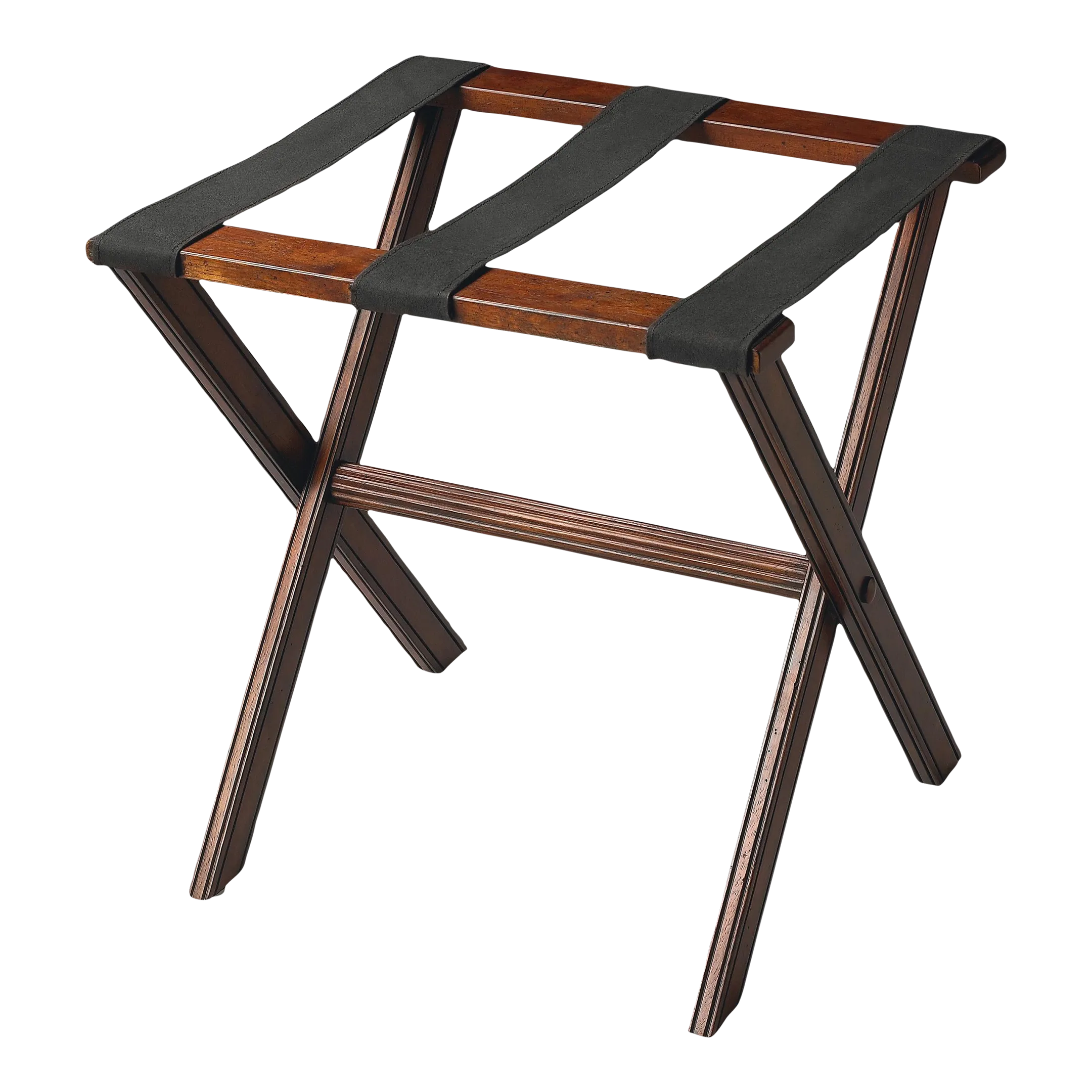 Anthony Luggage Rack, Dark Brown | Chairish