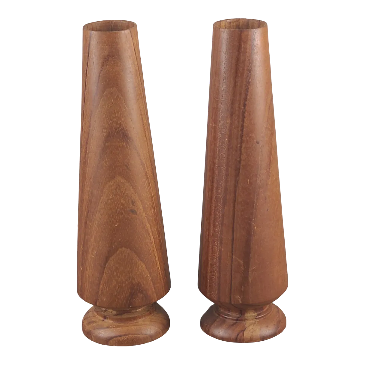 Mid 20th Century Vintage Pair of Mid-Century Danish Modern Turned Wood ...