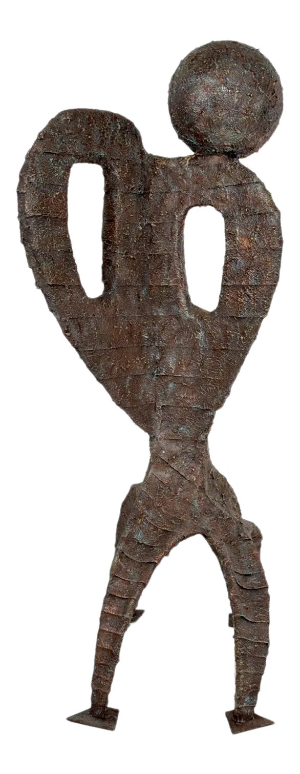 1971 Monumental Brutalist Abstract Metal Sculpture | Chairish