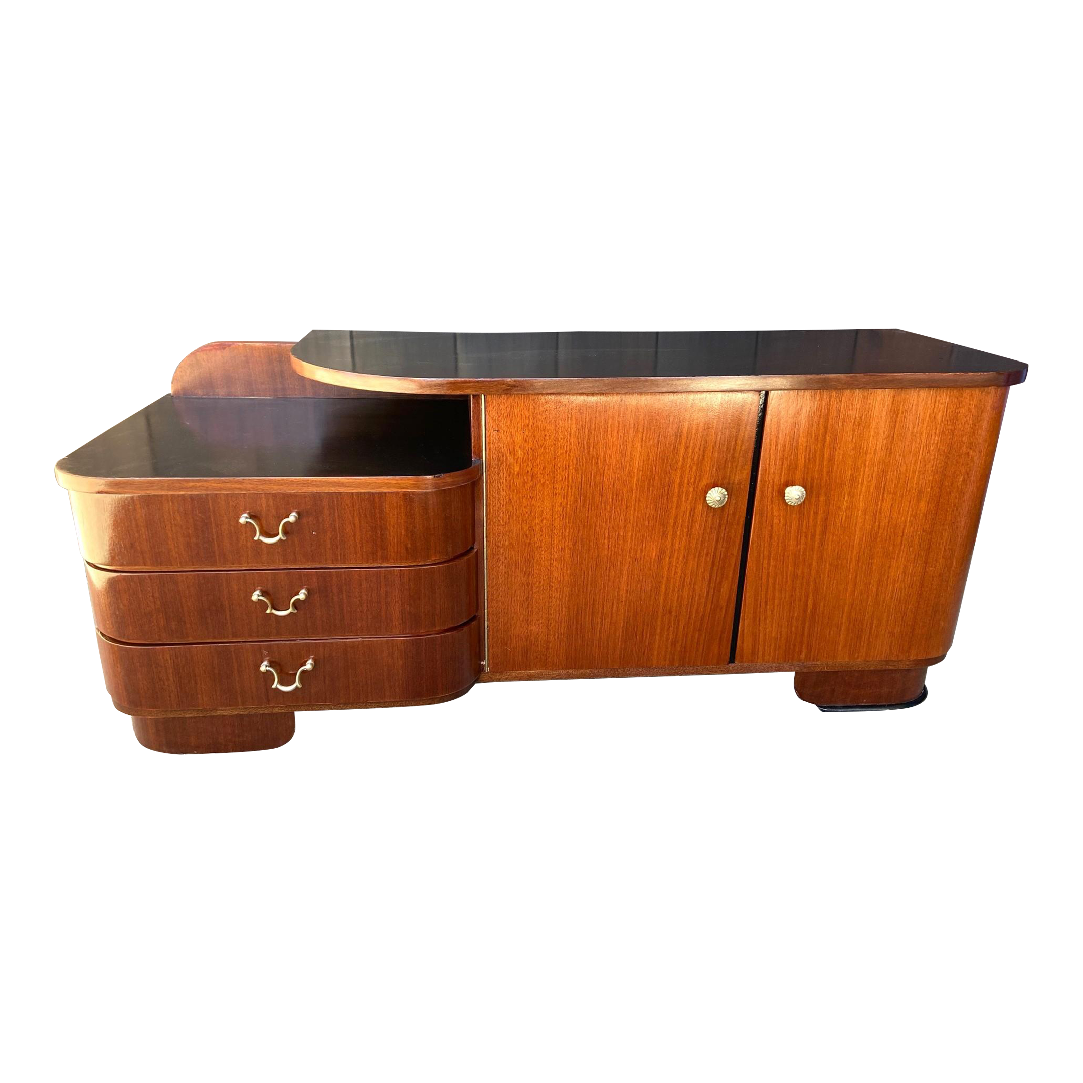 1950s European Mid Century or Deco Gentleman's Vanity | Chairish