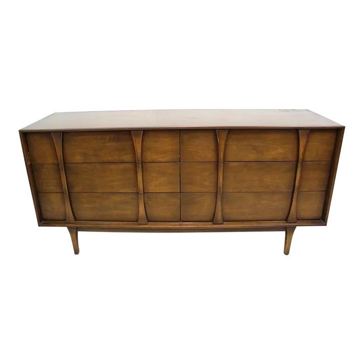 Mid Century Modern Red Lion Table Company Credenza | Chairish