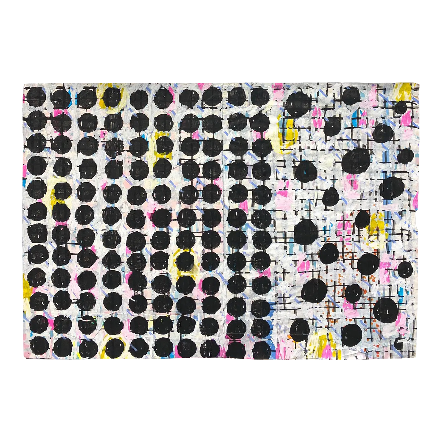 "Pink Freedom" Contemporary Abstract Expressionist Mixed-Media Painting ...