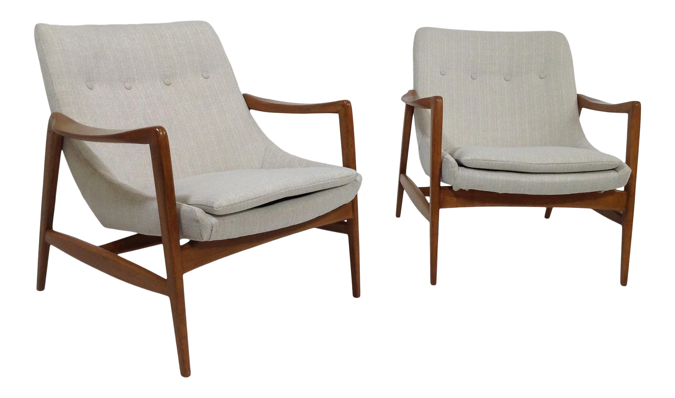Modern Medellin Mid-Century Style Lounge Chairs | Chairish