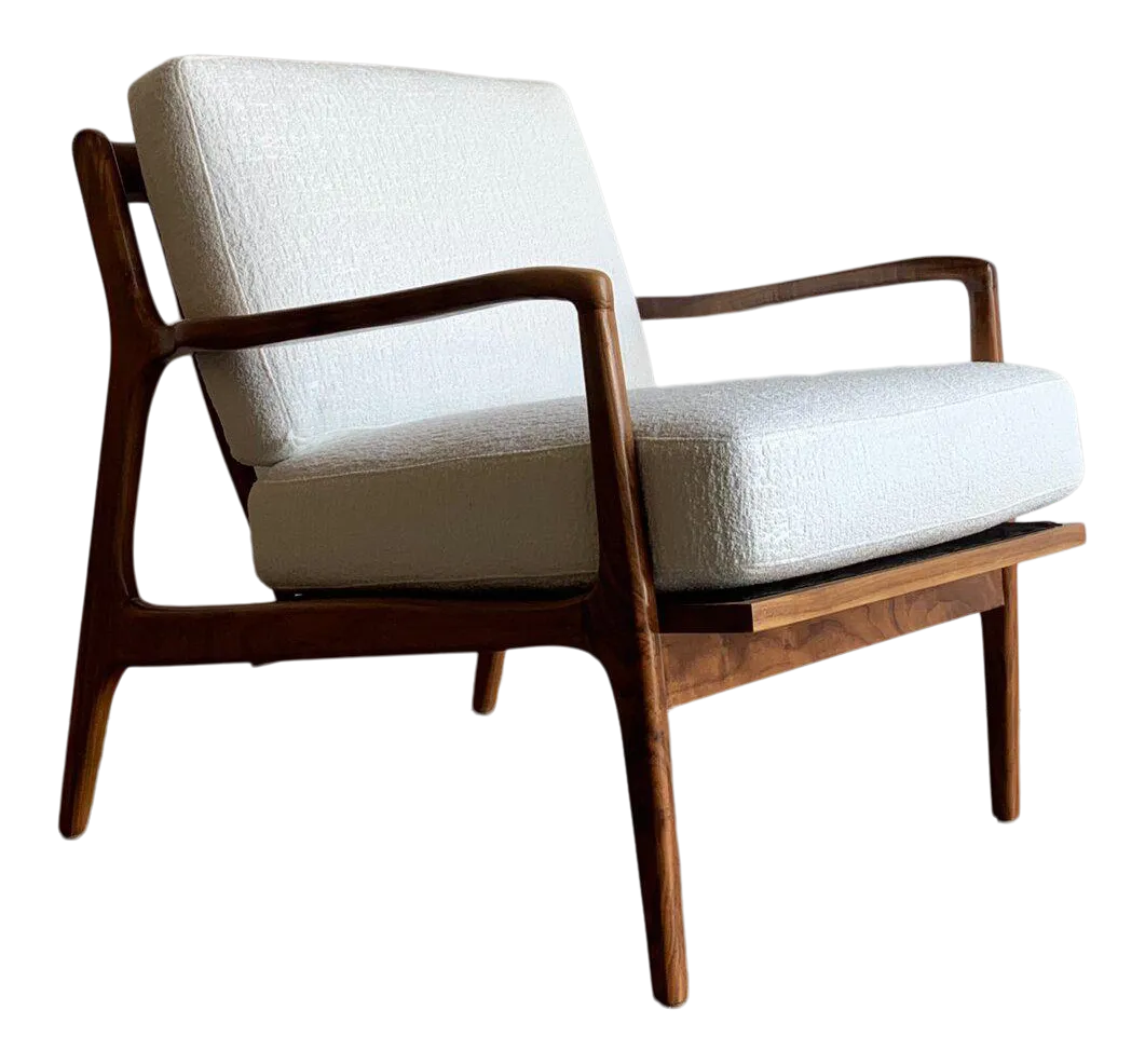 Mid Century Larson Style Lounge Chair | Chairish