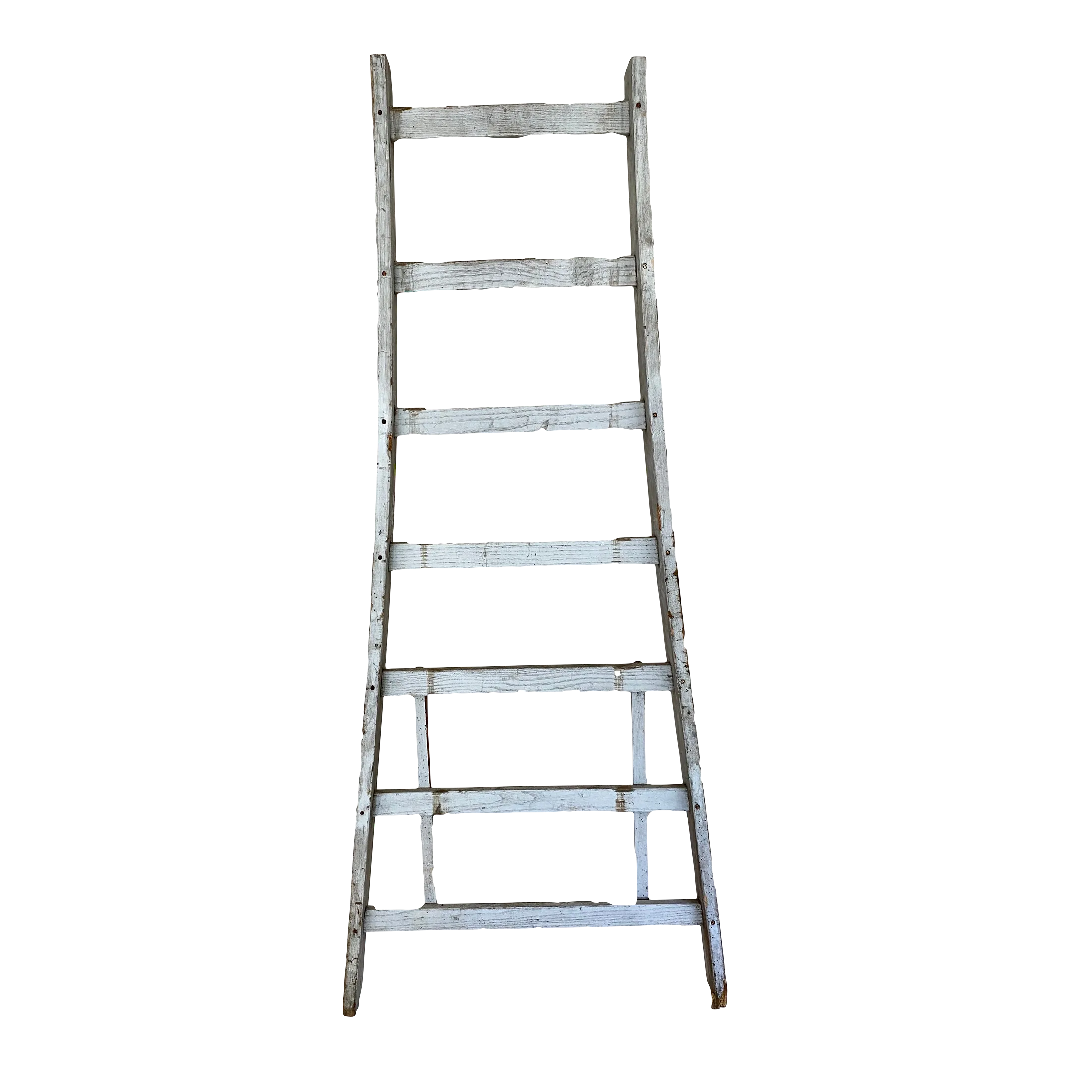 Vintage Gray Belgian Farm Ladder | Chairish