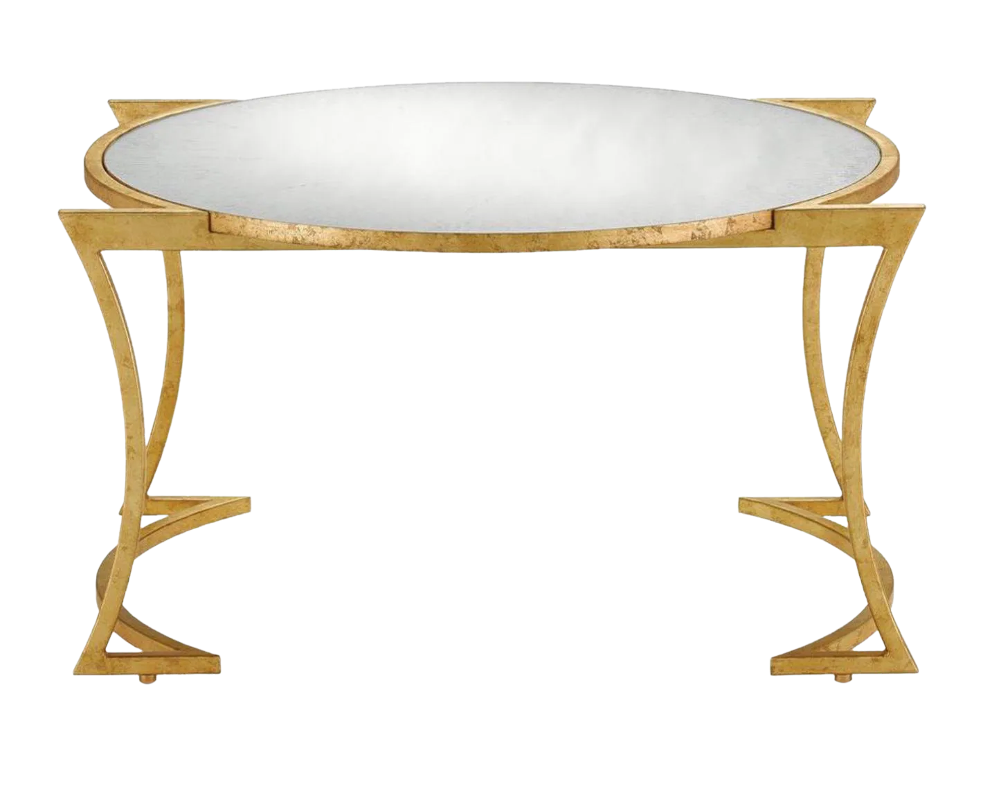 Contemporary Currey & Co. Lenox Cocktail Table | Chairish