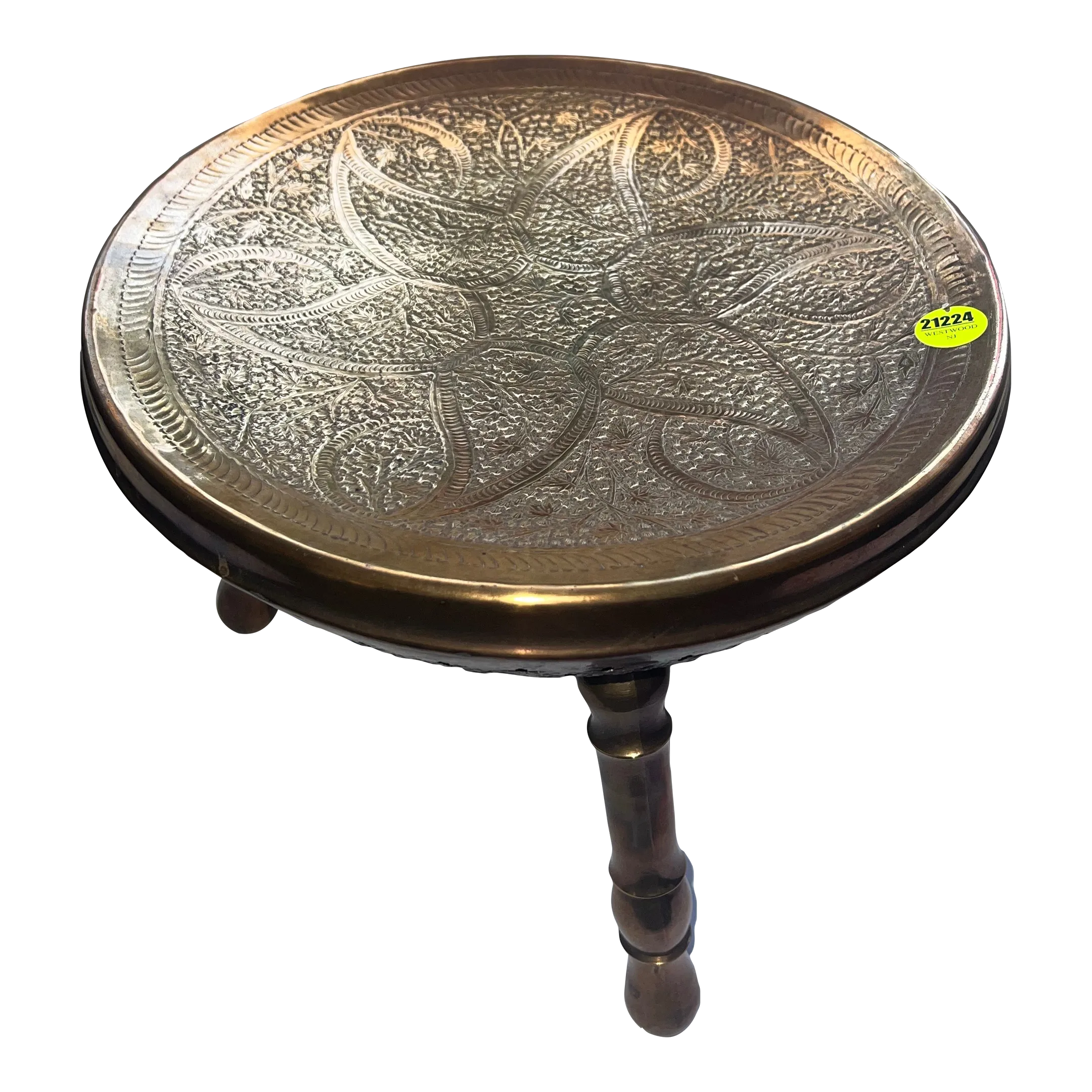 Mid 20th Century Handmade Copper Stool | Chairish