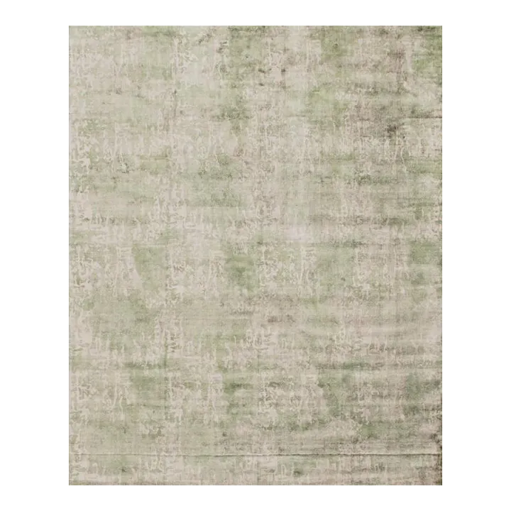 2020s Light Green Modern Rug | Chairish