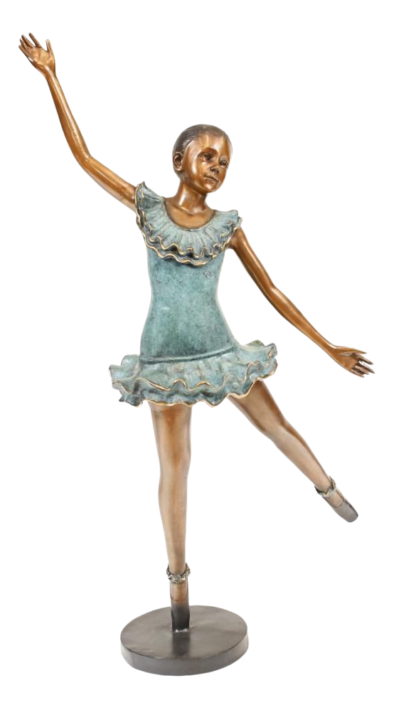 French Bronze Ballet Dancer Figurine | Chairish