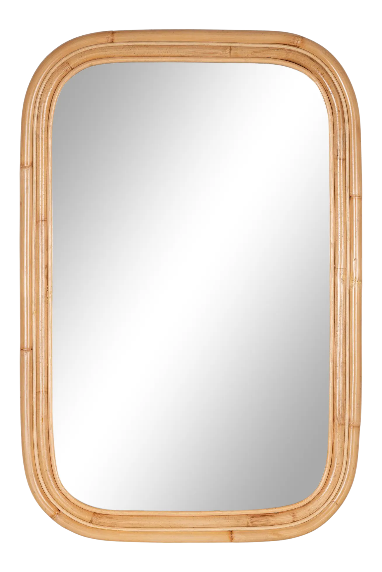 Tabitha Wall Mirror, Natural | Chairish