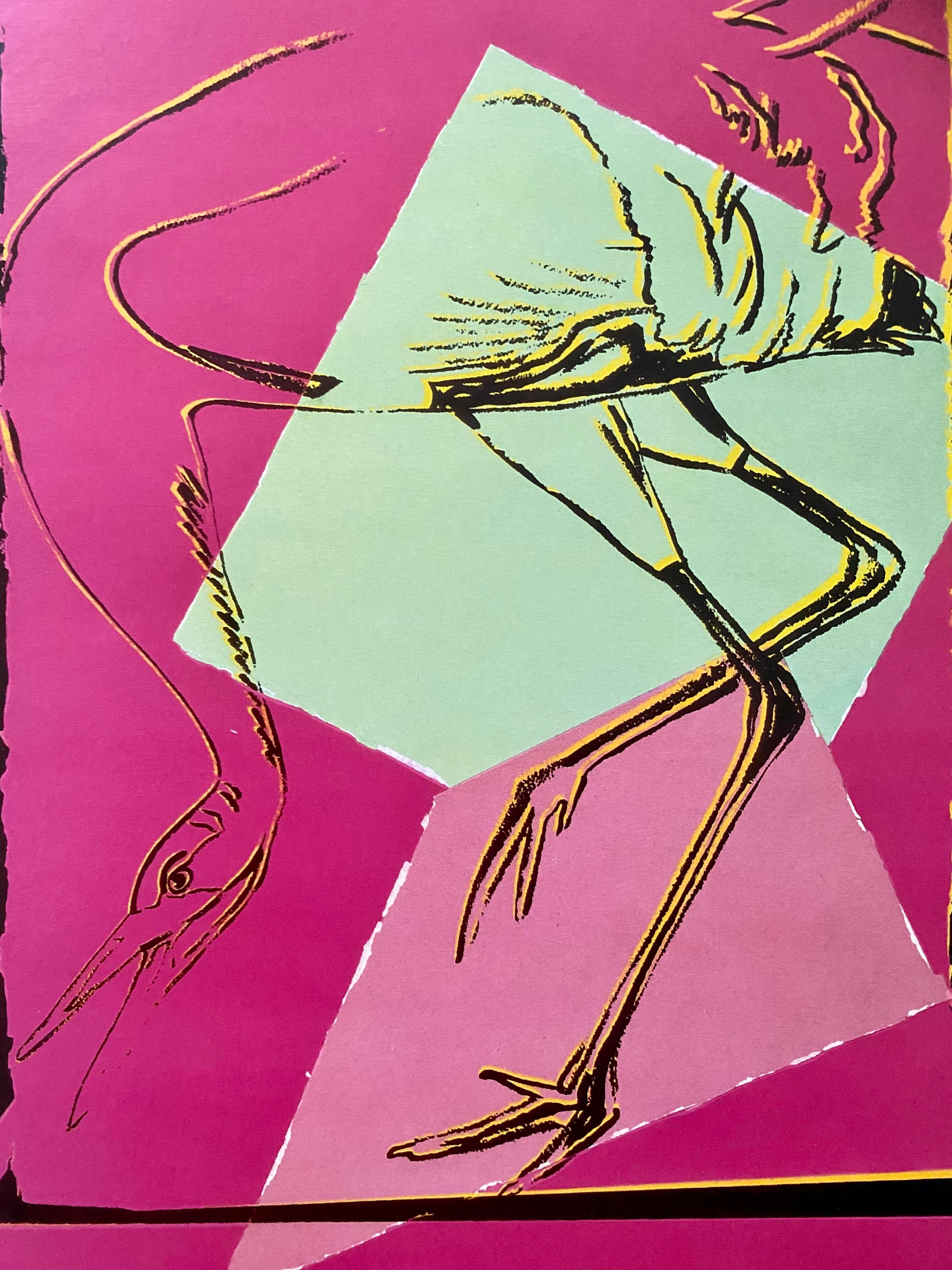 1990s Andy Warhol Estate " Whooping Crane - 1986" Vanishing Animals ...