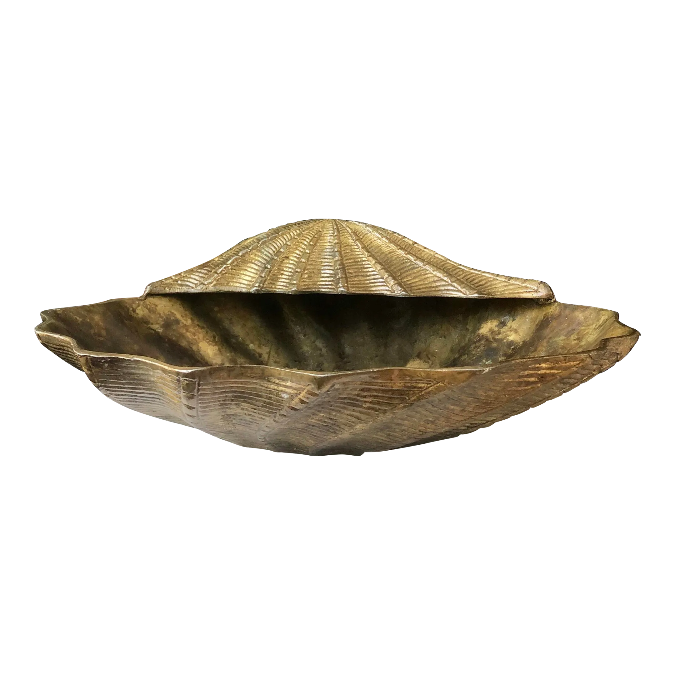 20th Century Figural Bronze Shell | Chairish