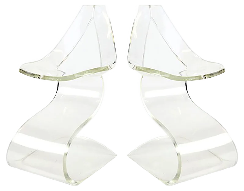 Sculptural Acrylic Glass Chair by Michel Dumas for Atelier Michel Dumas, 1970s | Chairish