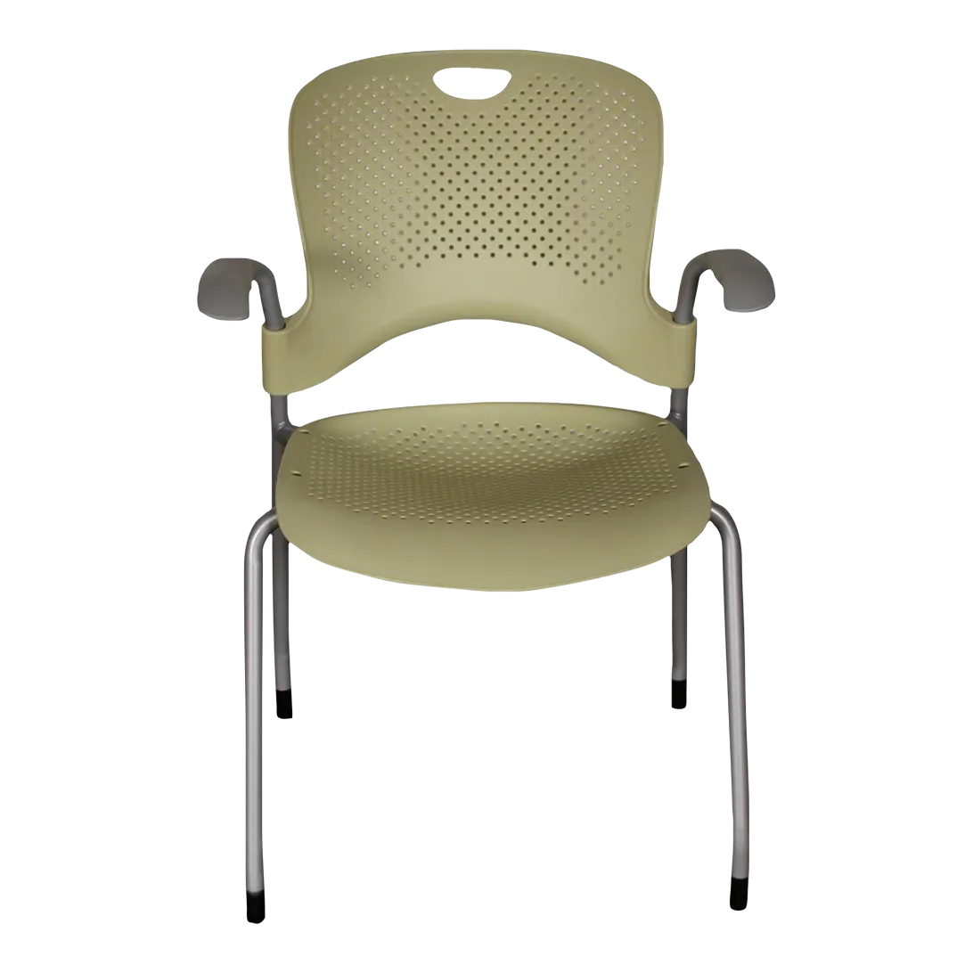 2000s Herman Miller Caper Stacking Chair With Molded Seat | Chairish