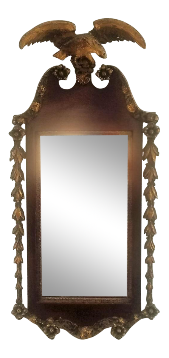 Federal Period Gilt Eagle Mirror | Chairish