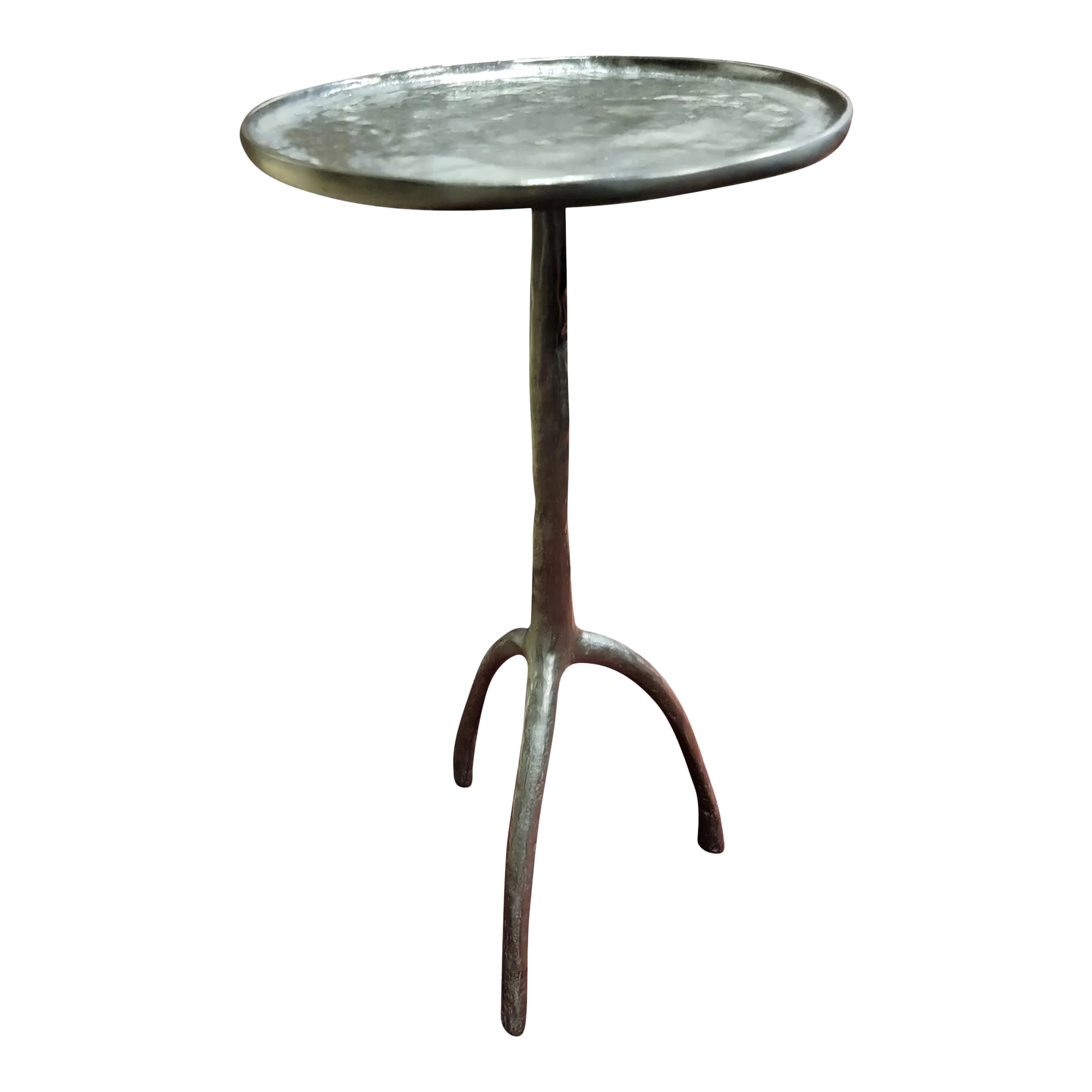 Christian Liaigre Bronze Trépied Side Table | Chairish