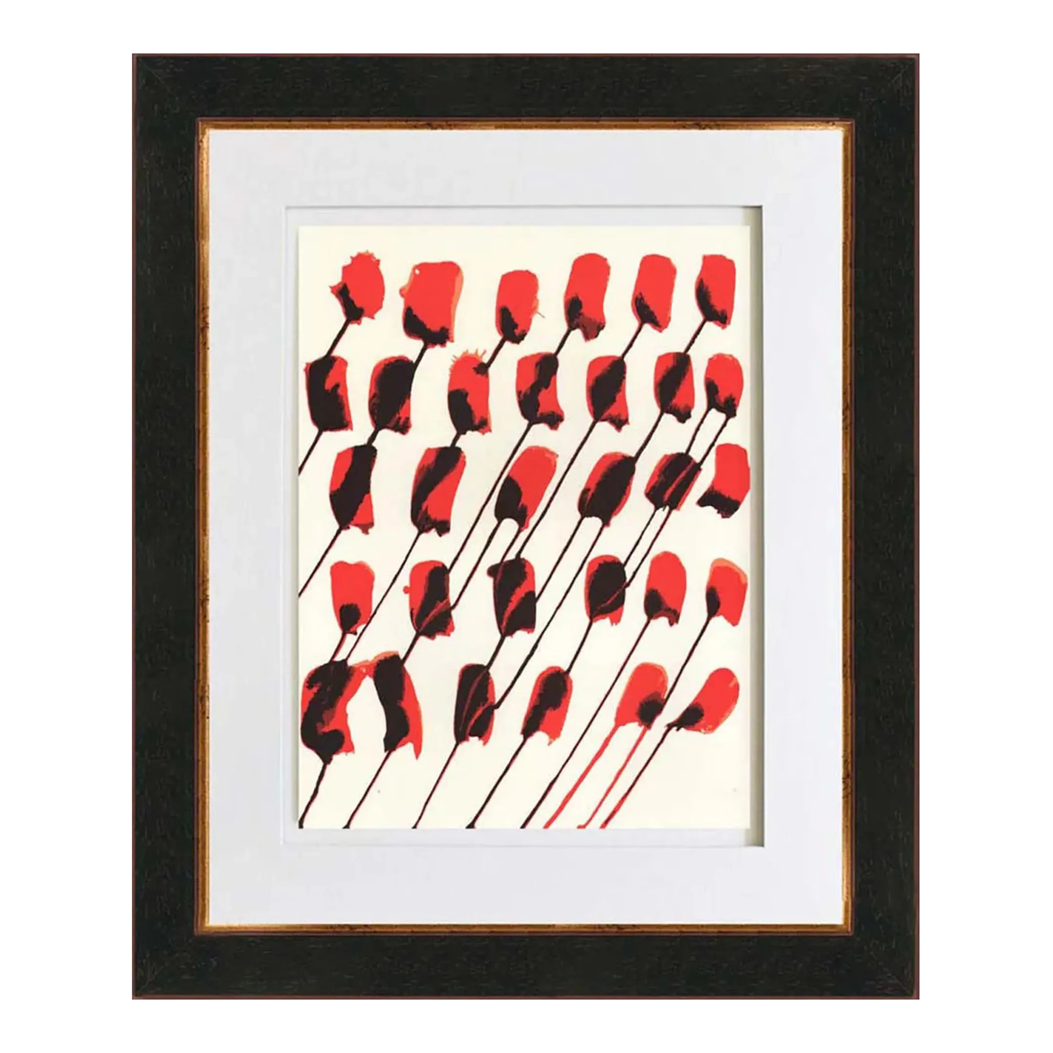 1966 Calder Original Lithograph Dm02156 Framed | Chairish