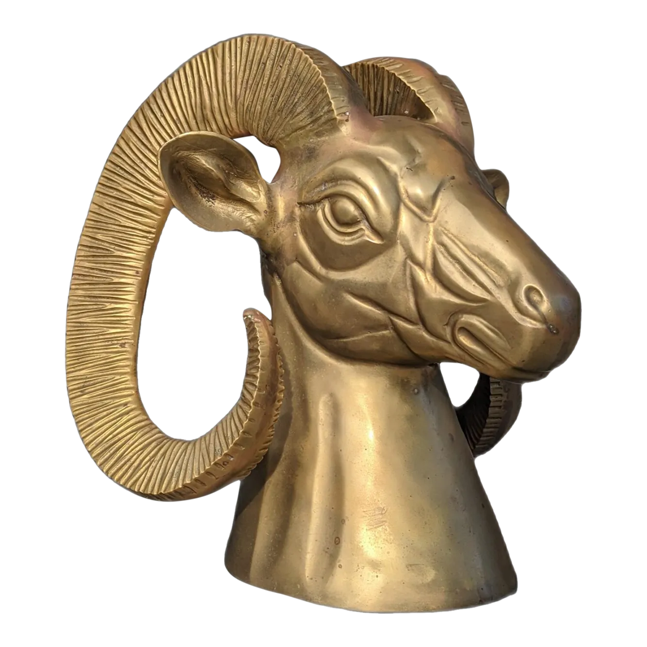 Hollywood Regency Bust Bighorn Ram Bust | Chairish