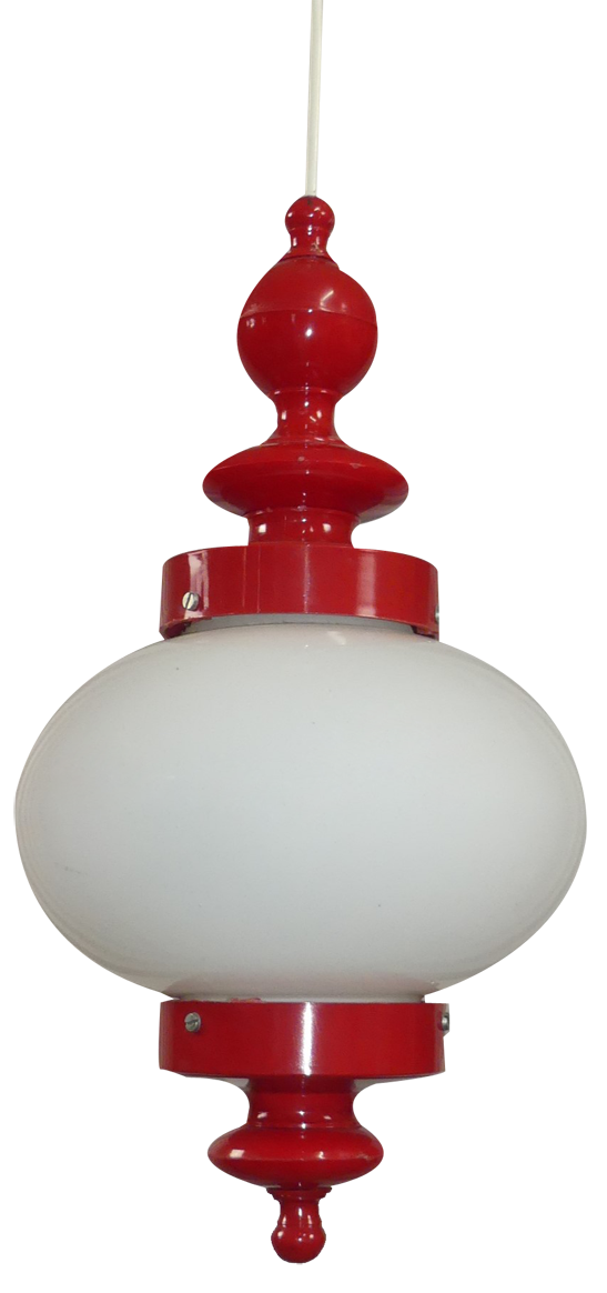 Hanging Lamp in Plastic by Hawill, 1970s | Chairish