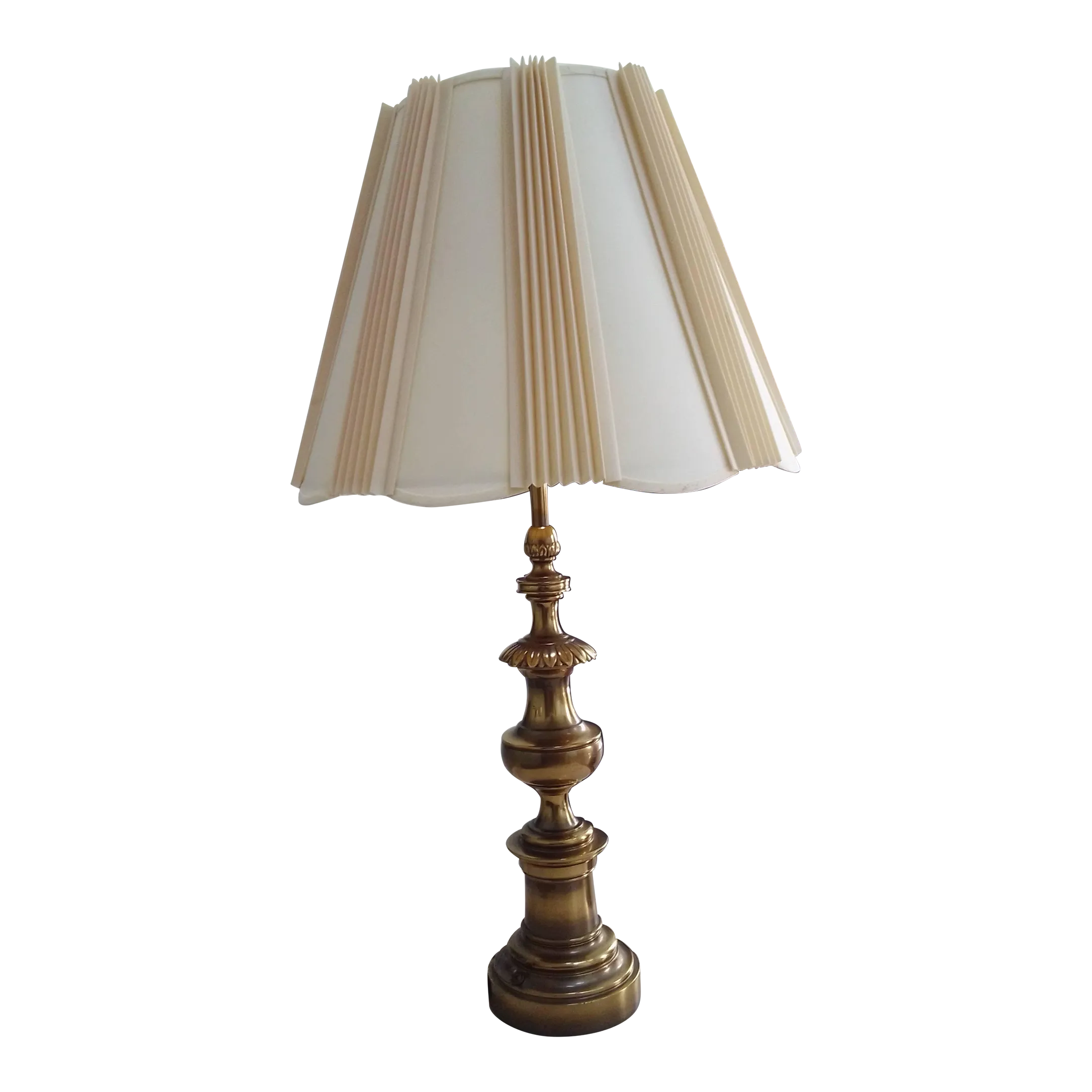 Vintage 1970s Stiffel Brass Finish Lamp | Chairish