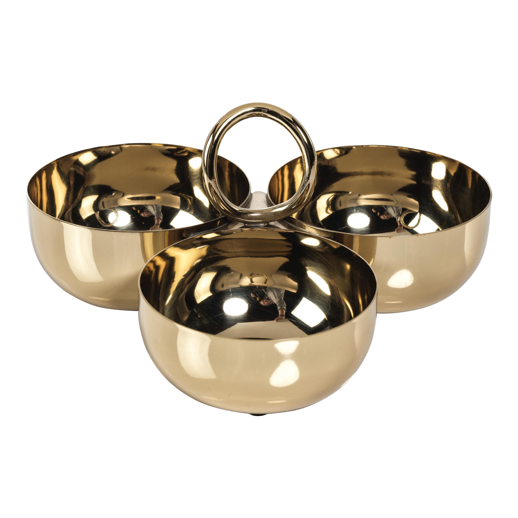 Andaman Cocktail Condiment Bowl Set, Gold | Chairish