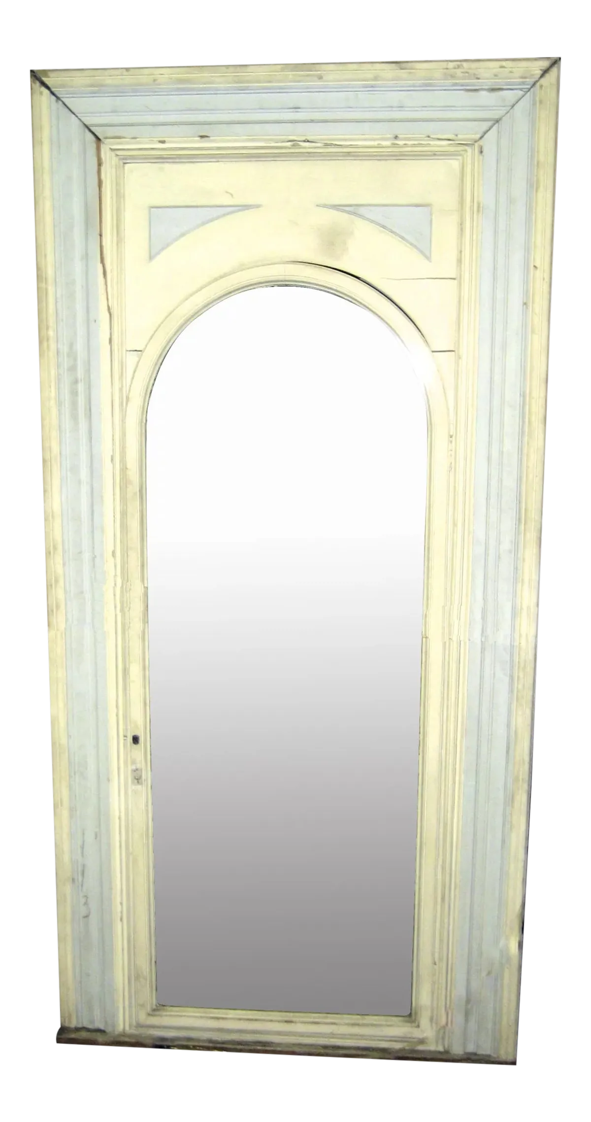 Two Sided Arched Built In Glass Display Cabinet | Chairish
