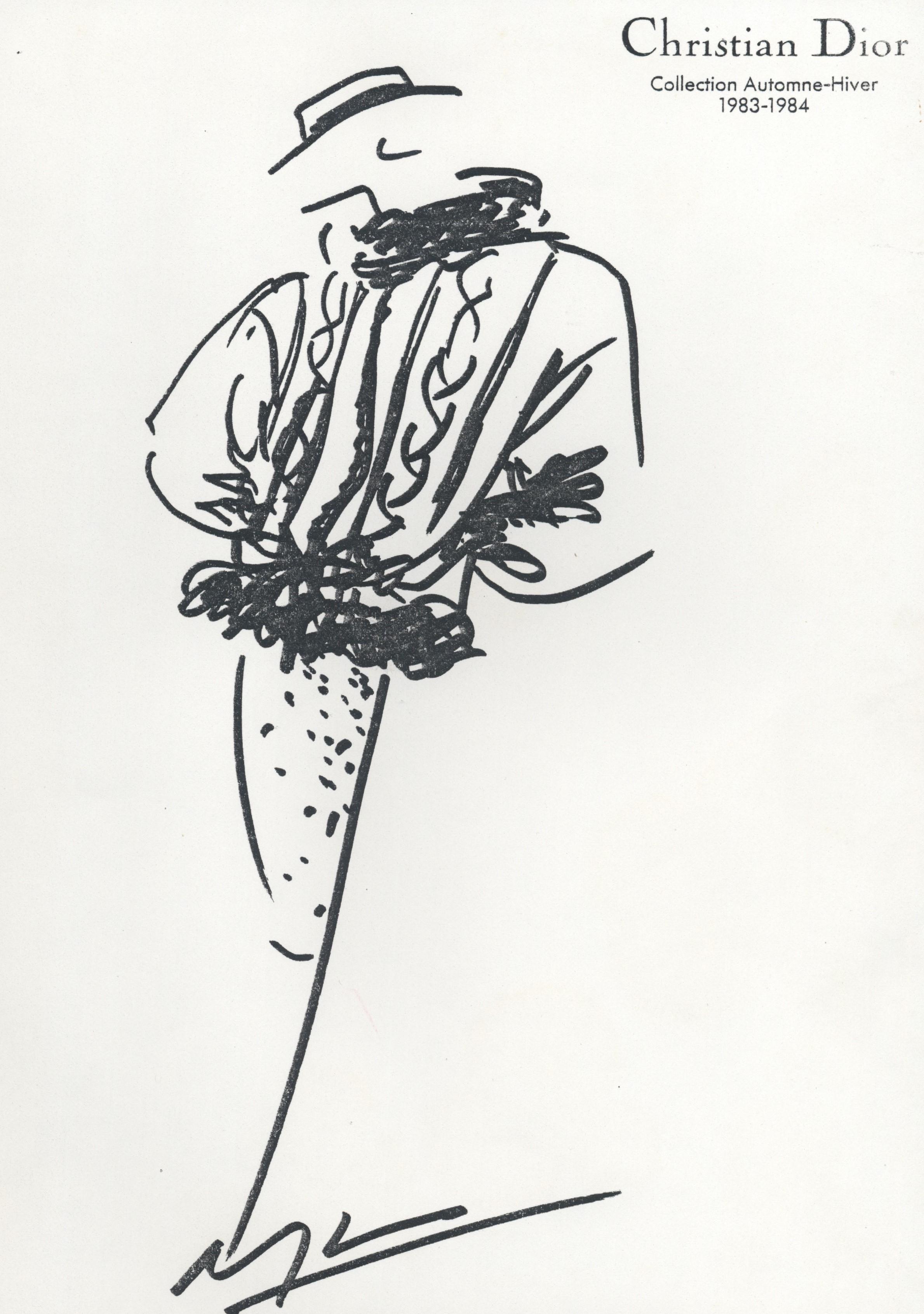 Dior Haute Couture Sketches
