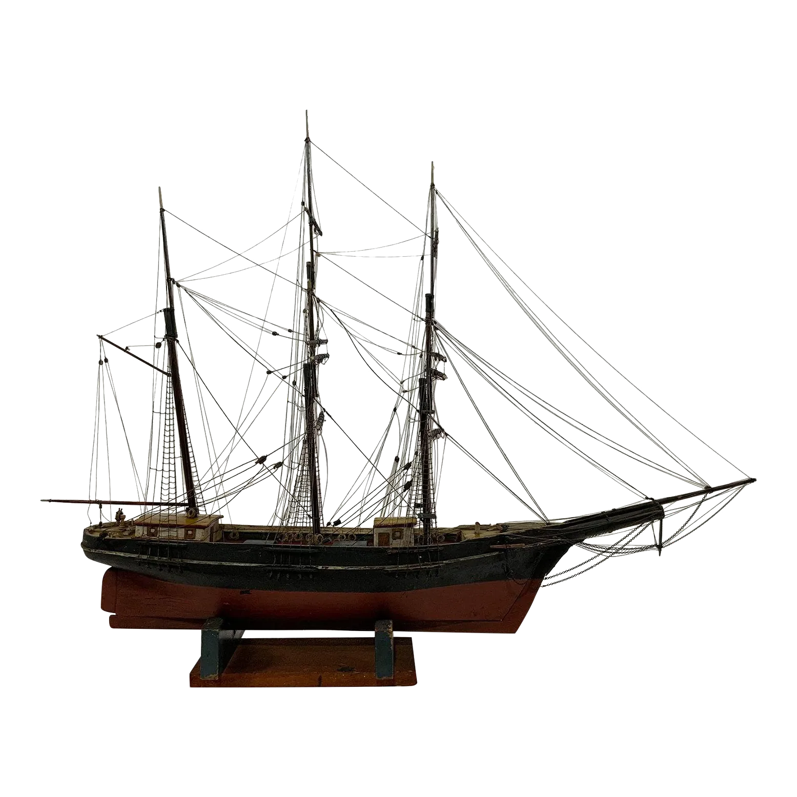 Antique Ship Model Of American Bark Chairish