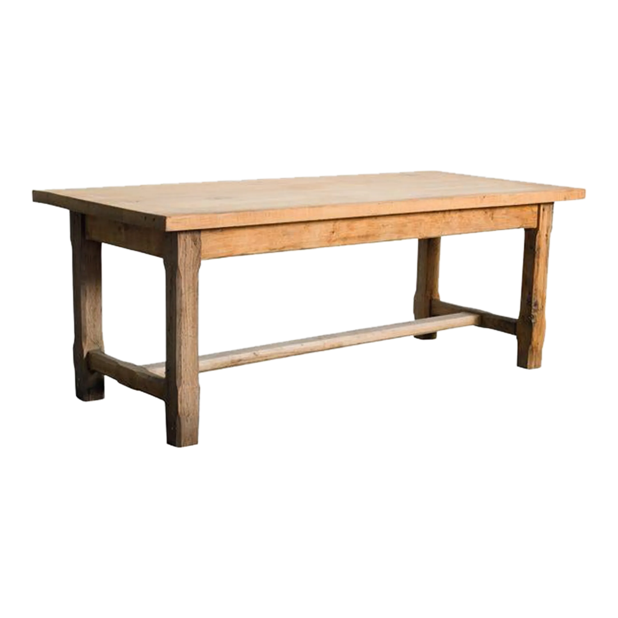 Early 20th Century Vintage Wood Table With Square Legs | Chairish