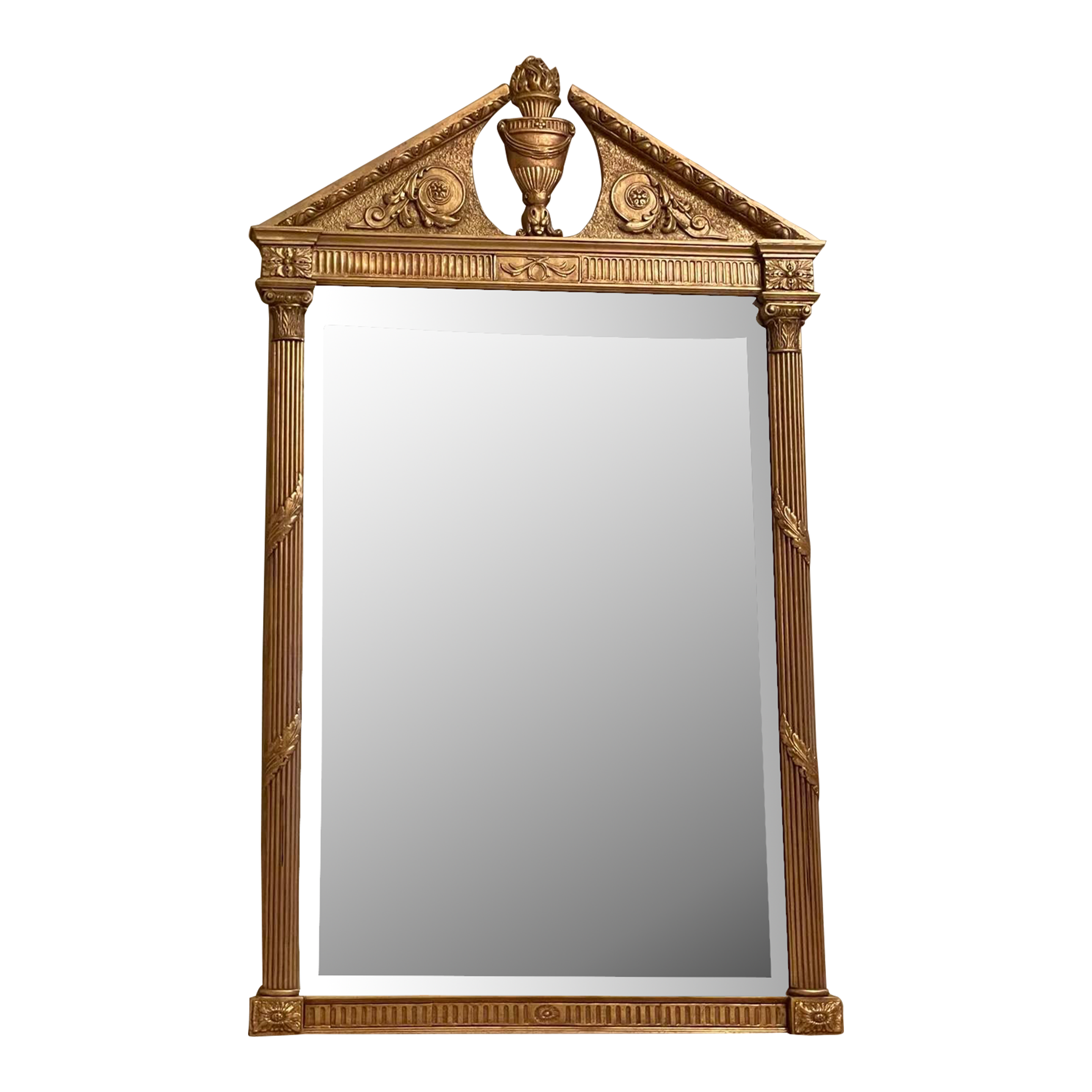 2000s Friedman Brothers the Burke Wood Wall Mirror | Chairish